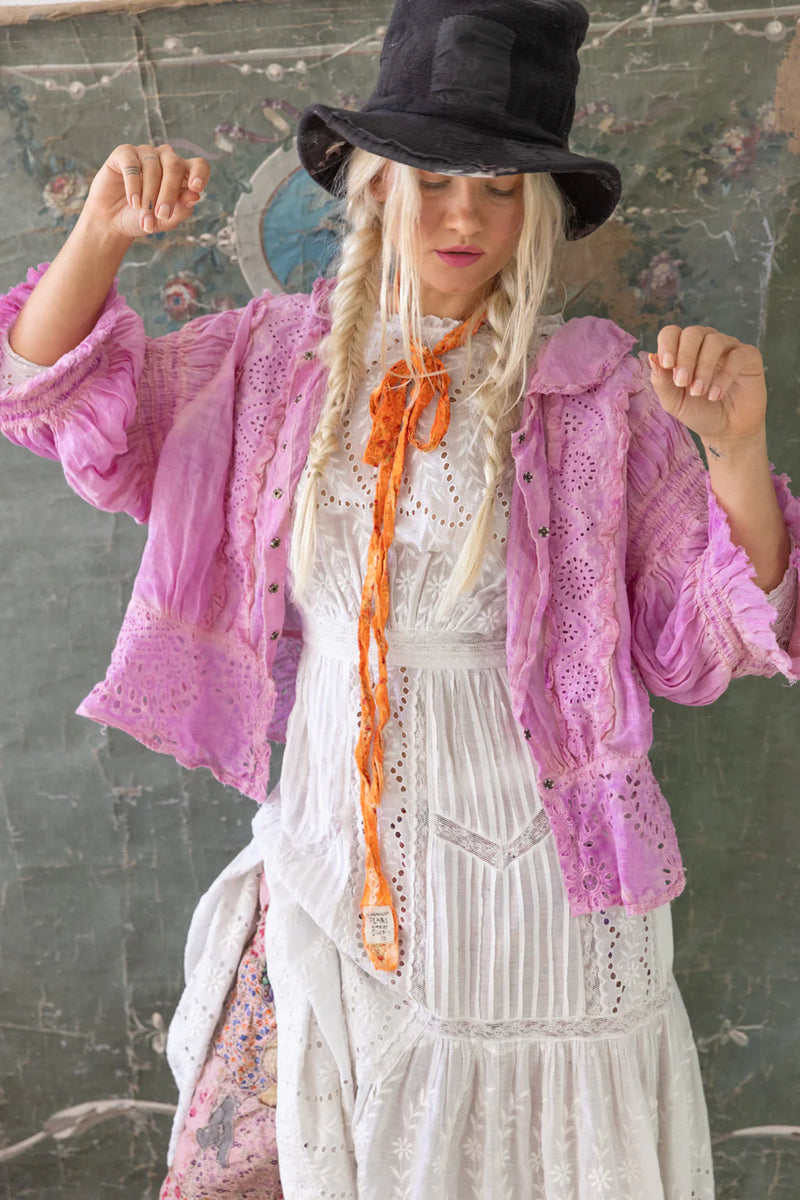 Top 1567 Ramie Daisie Blouse Purple Boba Vintage Vault Boutique